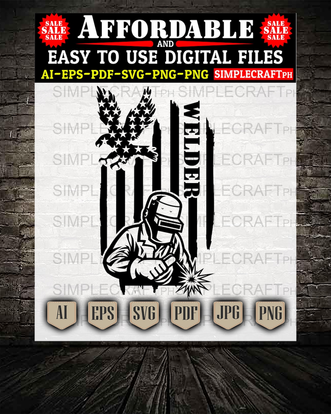 Welder and Flag Svg || Welder USA Svg || Welding Svg || Iron Worker Svg ...