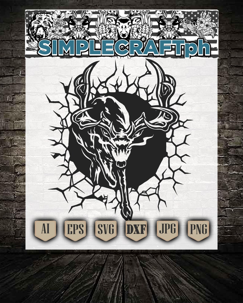 Smash Deer Svg Deer Svg Deet Outdoor Hunting Svg - Etsy