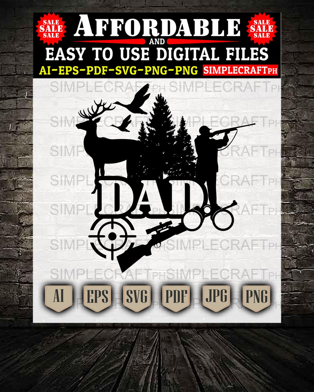 Hunting Dad Svg || Best Buckin Dad Ever SVG || Deer Hunting SVG || Duck ...