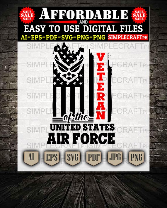 American Air Force Svg American Soldier Vetran Svg Air - Etsy