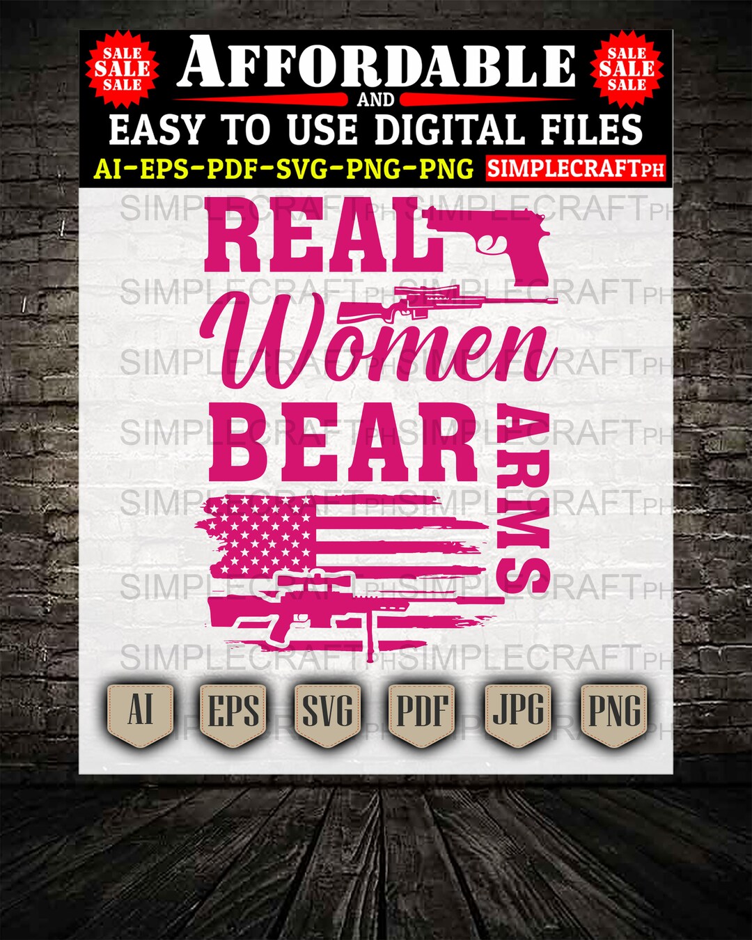 Real Women Bear Arms Svg Girls Just Wanna Have Guns Svg Gun Rights Svg ...
