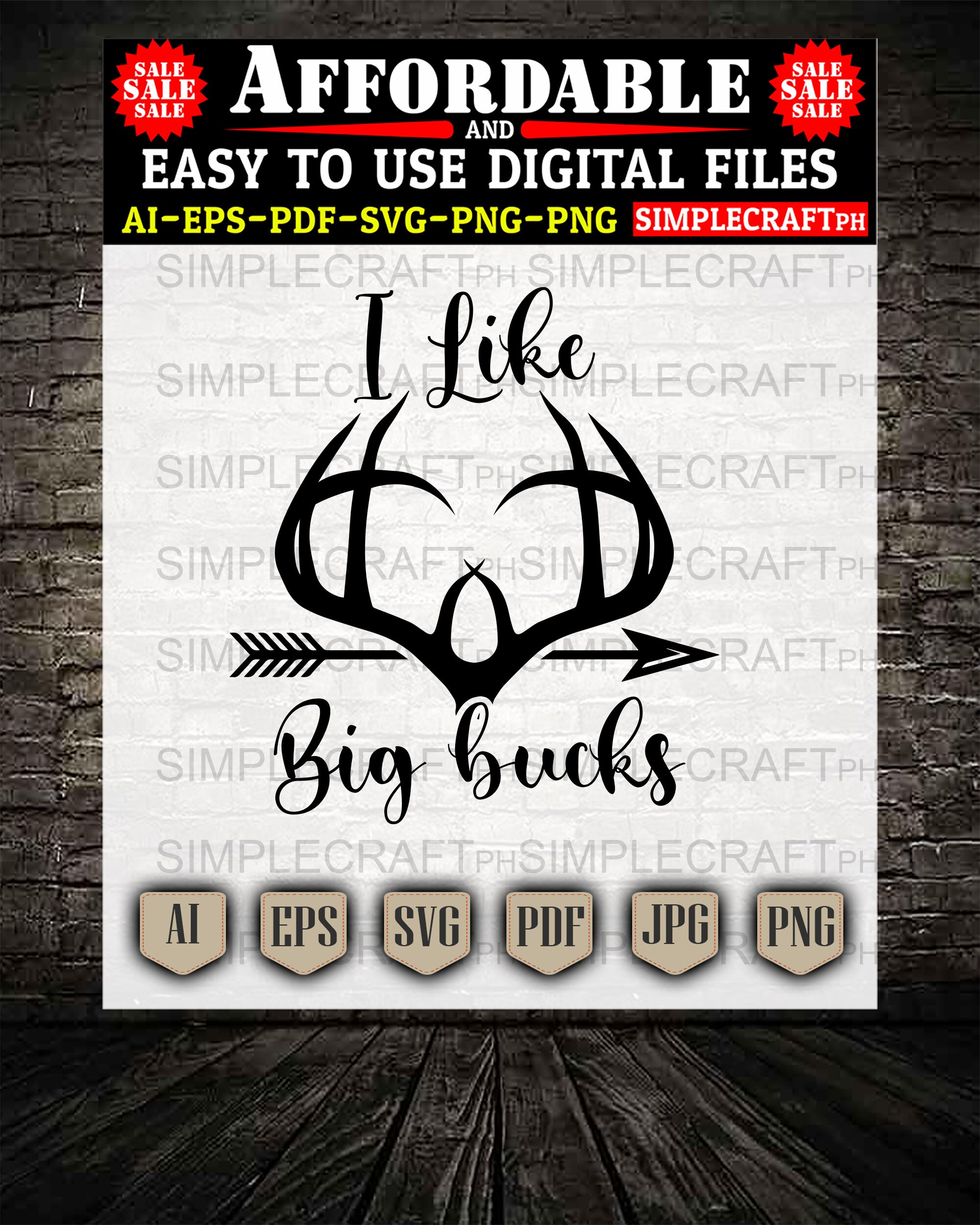 Big Bucks and Arrow Svg Deer Skull Svg Deer Hunting Svg | Etsy
