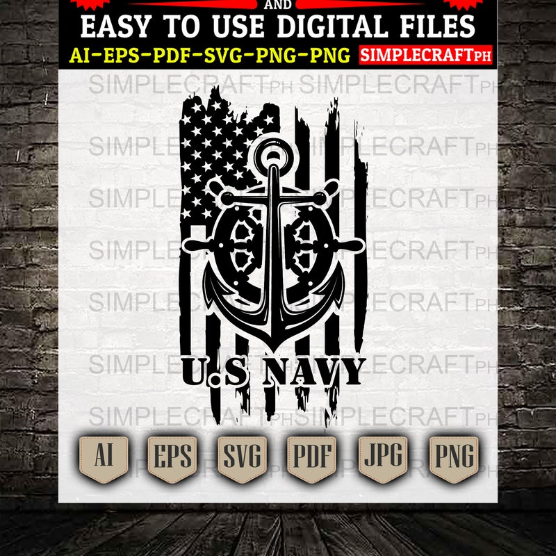 Navy Svg - Etsy