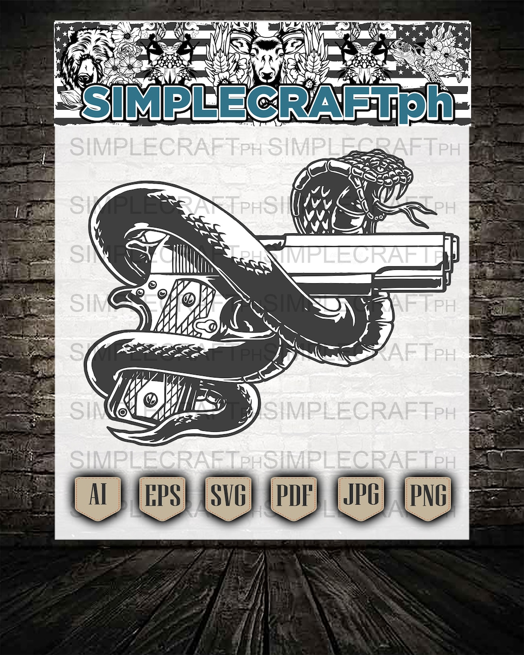 Don't Tread on Me Svg 2nd Amendment Svg Prepared Not Scared Svg Gun and ...