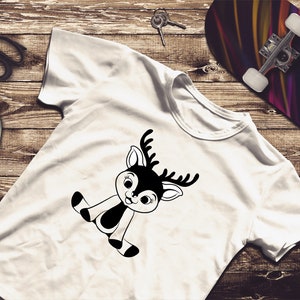 Deer Cartoon Svg || Svg for Cut File || Christmas Animal Cut File ...