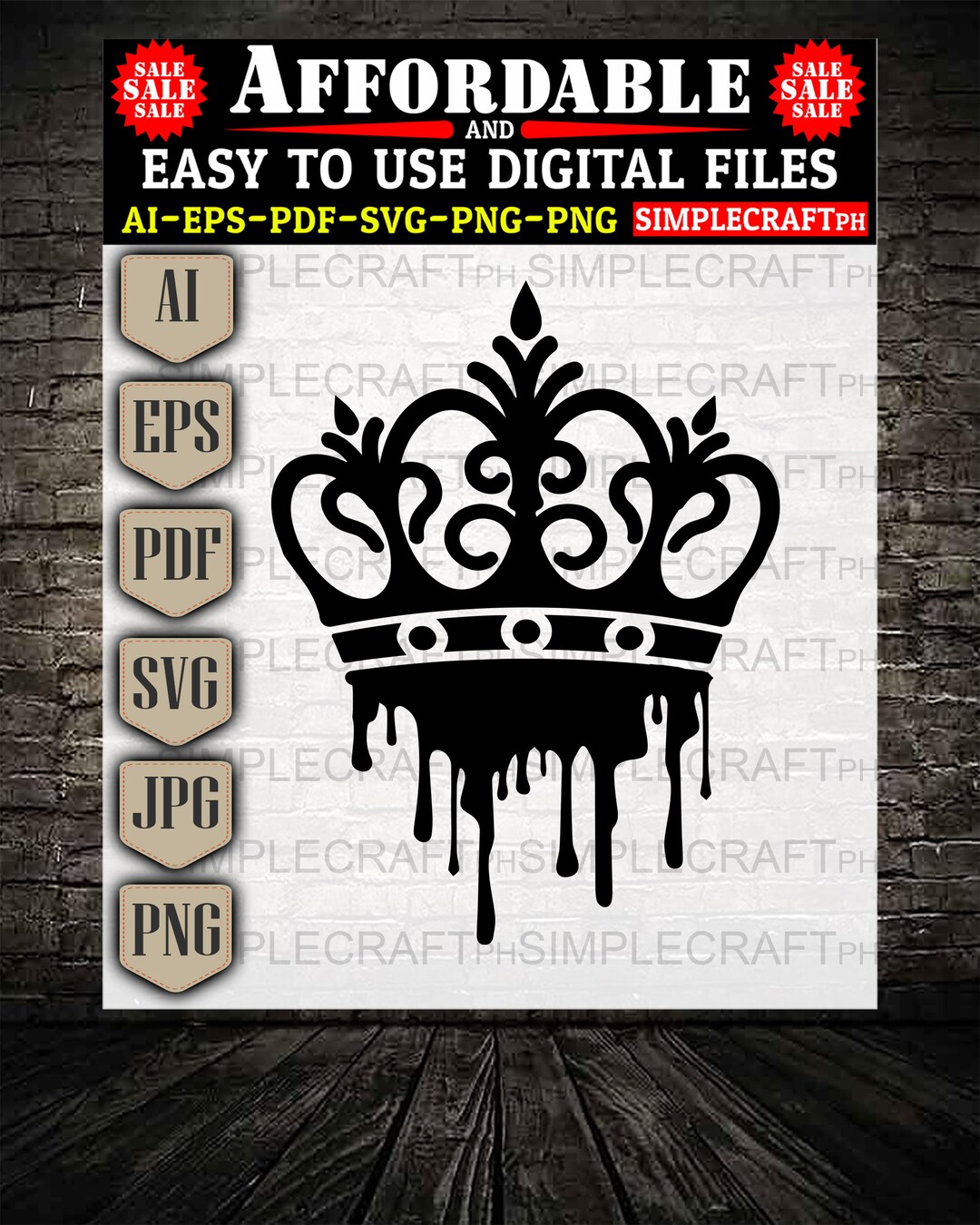 Dripping Crown Svg || Crown Svg || Queens Crown Svg || Black Queen Svg ...