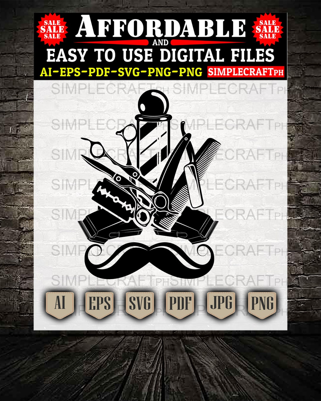 Barber Svg SVG || Barber Tools Svg || Barber Tshirt Svg || Hair Salon ...