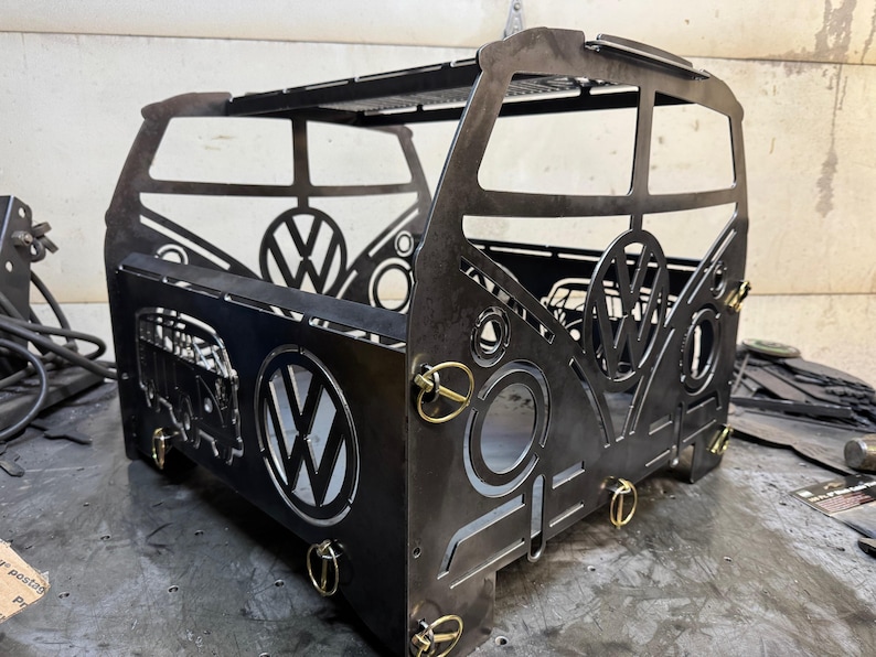 VW Bus Collapsible Firepit - Etsy