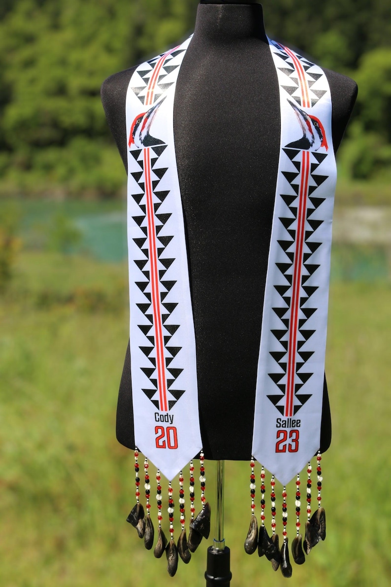 Adult Custom Graduation Stole , Native American Graduation Stole, Sash ...