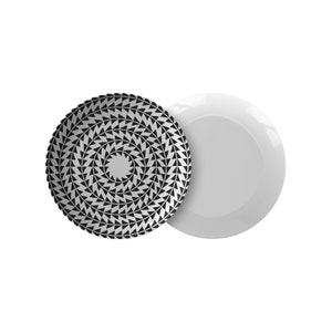 Sturgeon Back Design Dinner Plate, Hupa, Yurok, Native American ...