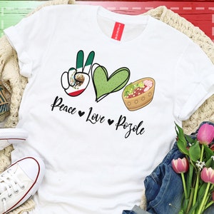 Peace Love Mexican Traditional Items Shirt - Etsy