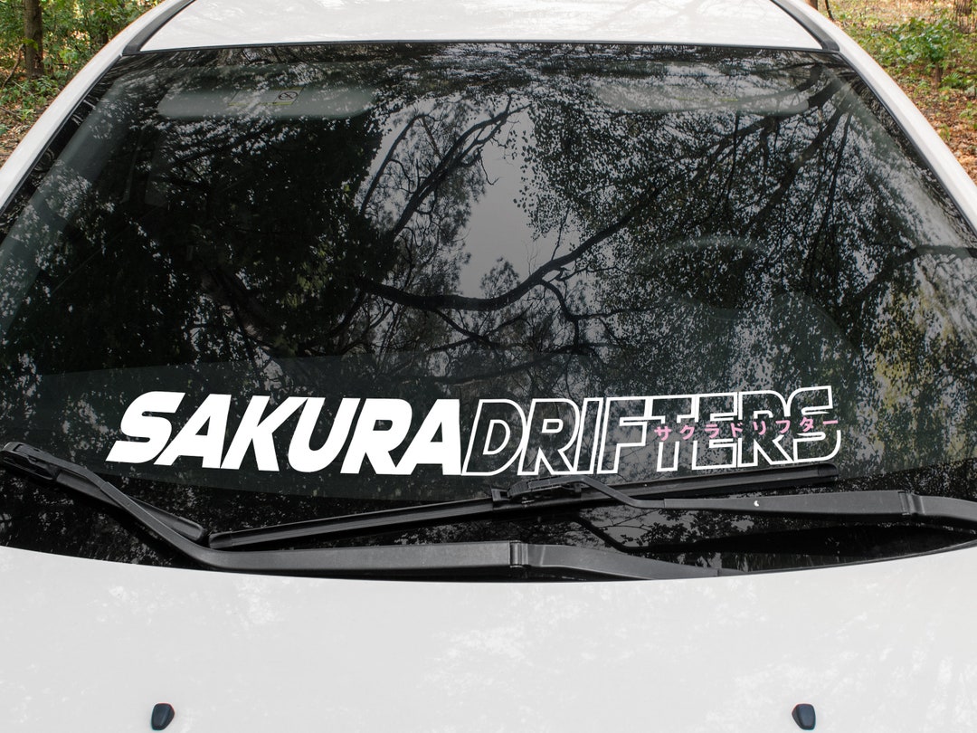 Sakura Drifters Straight Kanji Banner JDM Vinyl Decal - Etsy