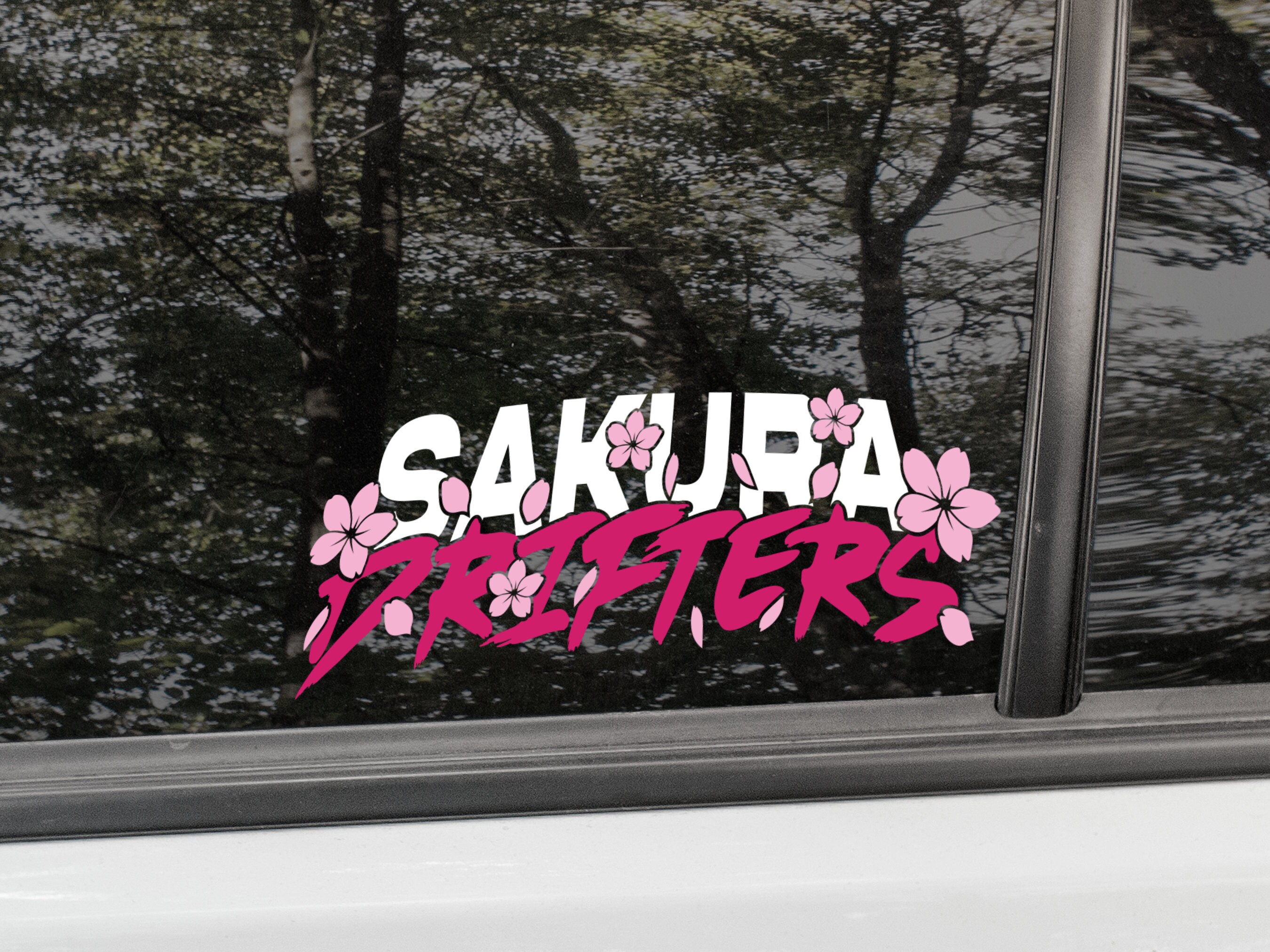 Sakura Drifters Brush JDM Cherry Blossom Petals Vinyl Decal Sticker - Etsy