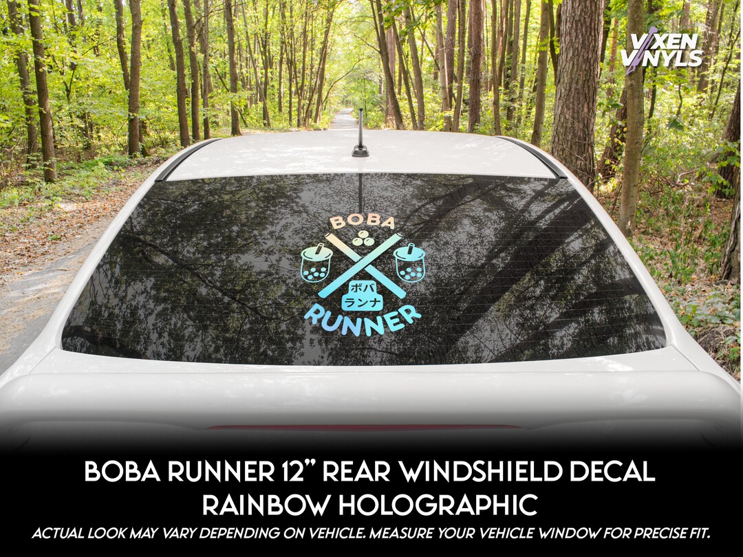 Boba Runner Kanji 12 Rear Window Windshield Vinyl Decal - Etsy