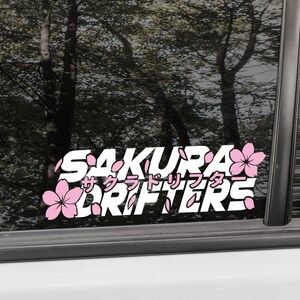 Sakura Drifters Stacked JDM Cherry Blossom Petals Vinyl Decal Sticker ...