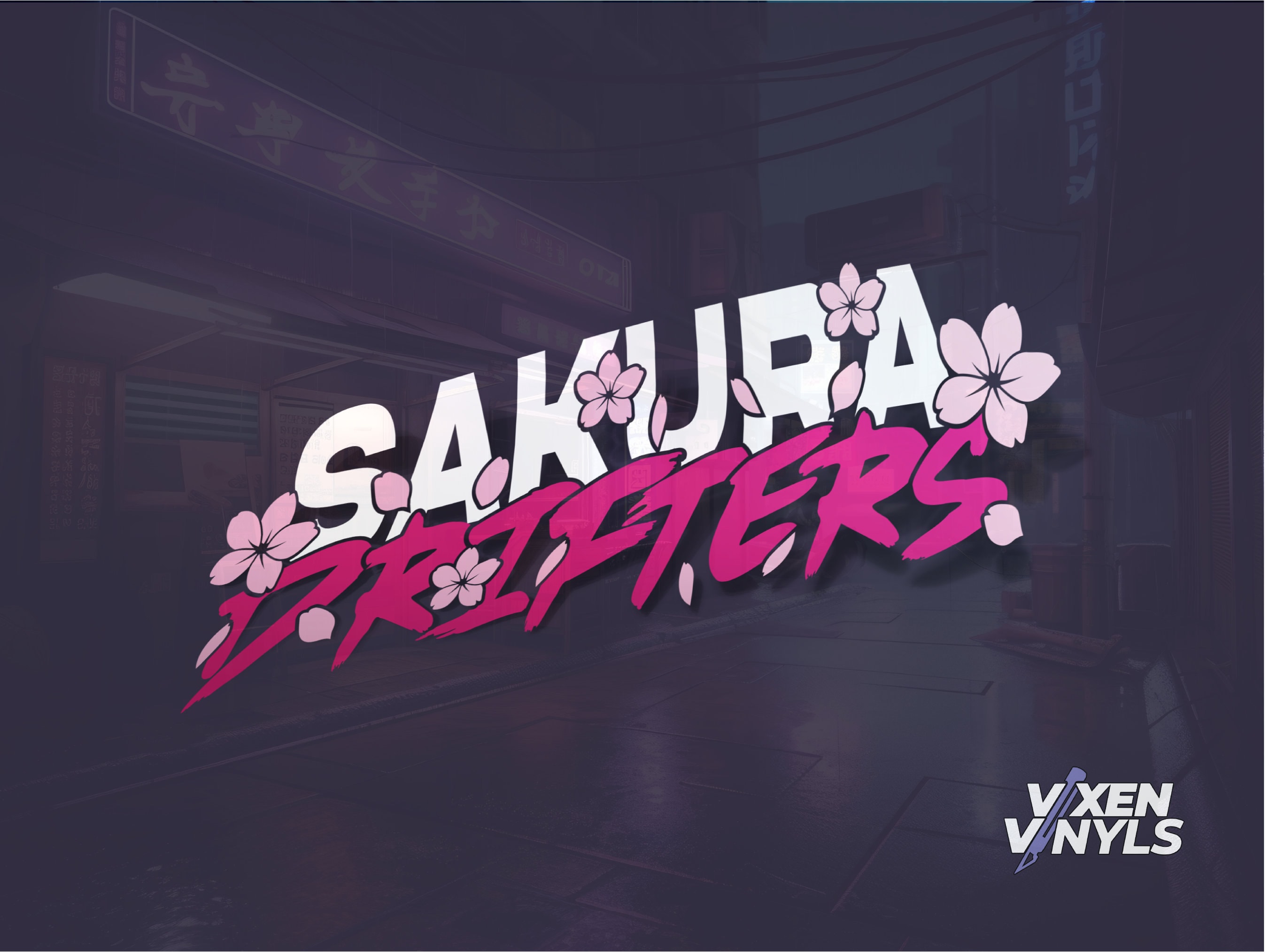 Sakura Drifters Brush JDM Cherry Blossom Petals Vinyl Decal Sticker - Etsy