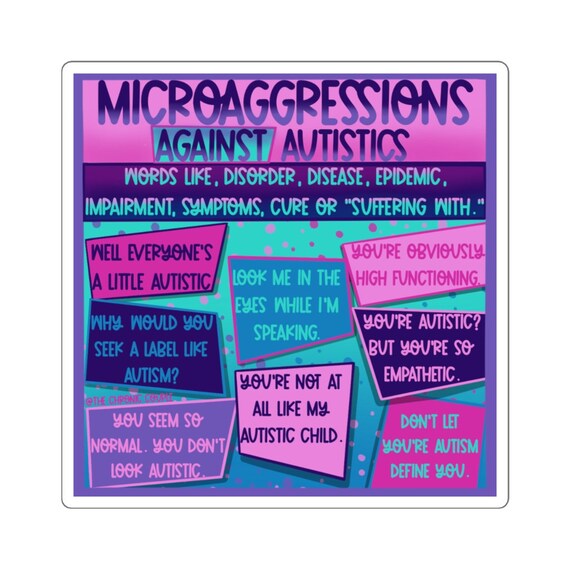 Microaggressions Square Stickers | Etsy