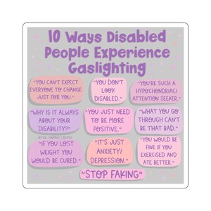 Inattentive Type ADHD Square Stickers - Etsy