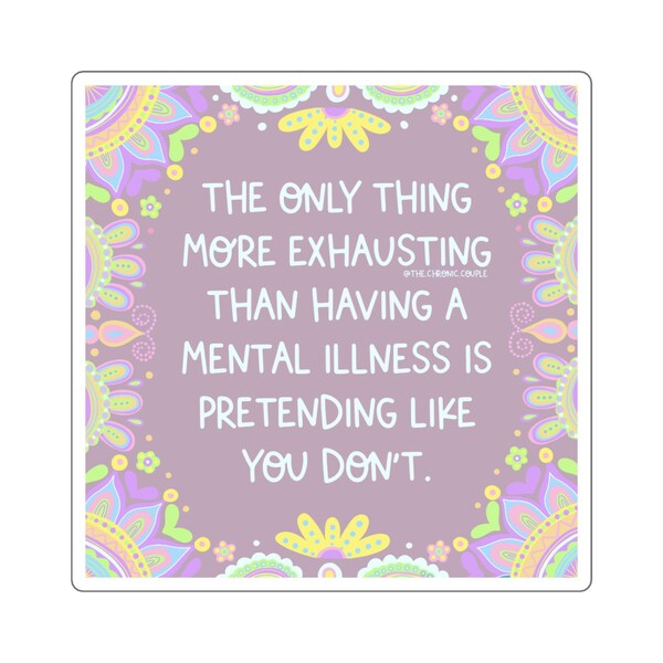 Inattentive Type ADHD Square Stickers - Etsy