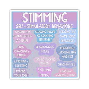 Stimming Square Stickers - Etsy