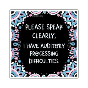 Inattentive Type ADHD Square Stickers - Etsy