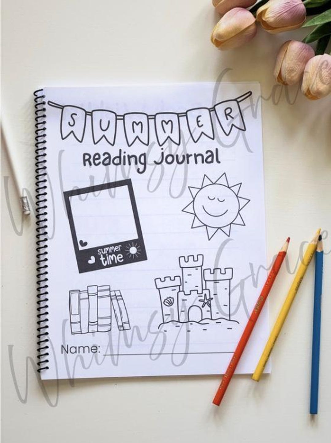 Summer Reading Journal ~ Printable Summer Book Tracker ~ Printable ...