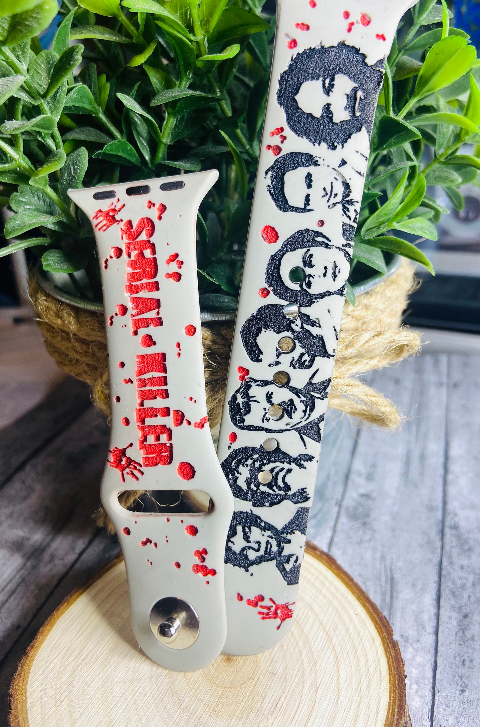 Serial Killer Theme Laser Engraved Smart Watch Skulls Gift | Etsy