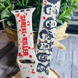 Serial Killer Theme, Laser Engraved Smart Watch, Skulls, Gift for Her ...