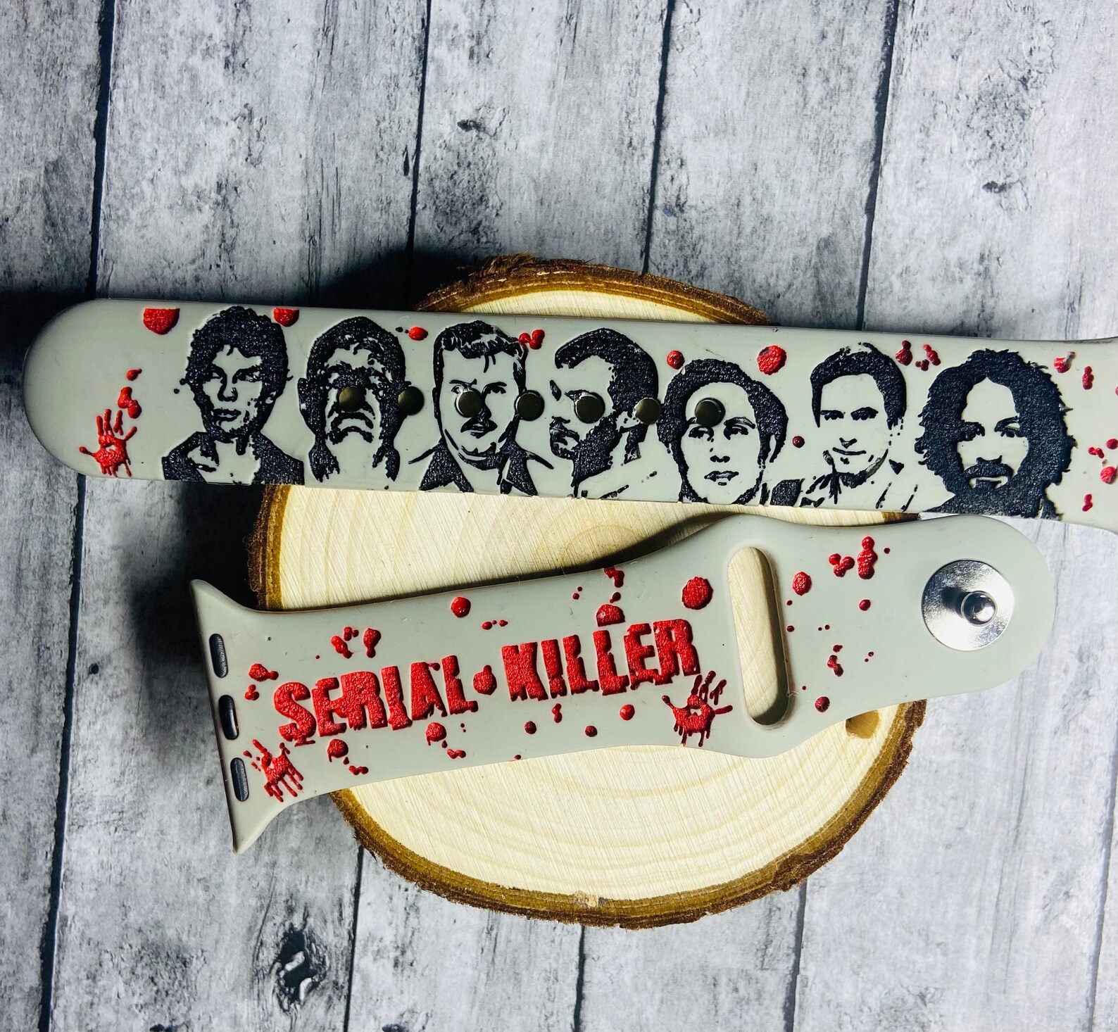 Serial Killer Theme Laser Engraved Smart Watch Skulls Gift | Etsy