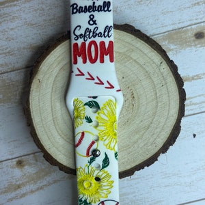 Baseball Mom & Softball Mom, Laser Engraved Smart, Samsung, Fitbit ...