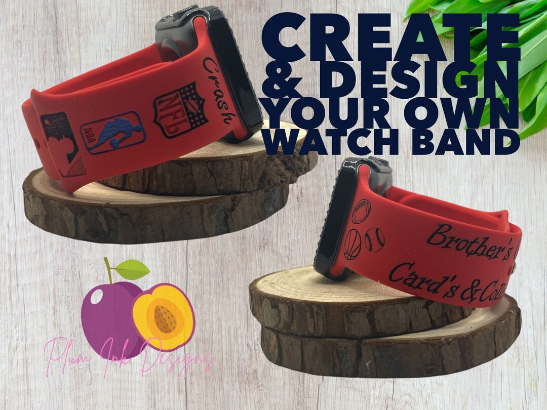 Custom Engraved Watch Band: Personalized Smart Watch Strap - Etsy