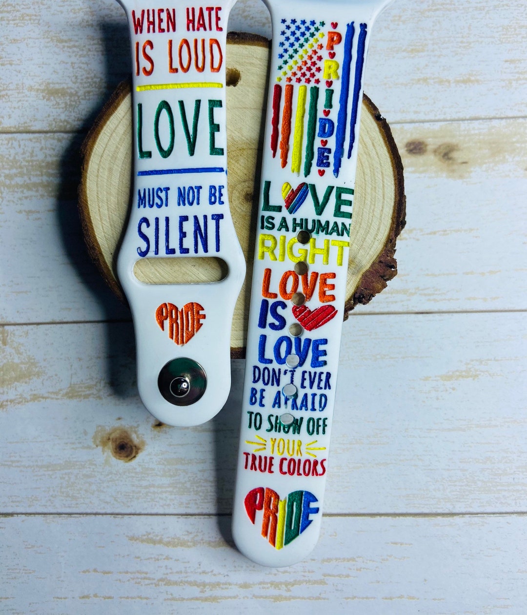 Pride, Engraved Smart Watch Band, Samsung, Fitbit Versa 2, Gift for Dad ...