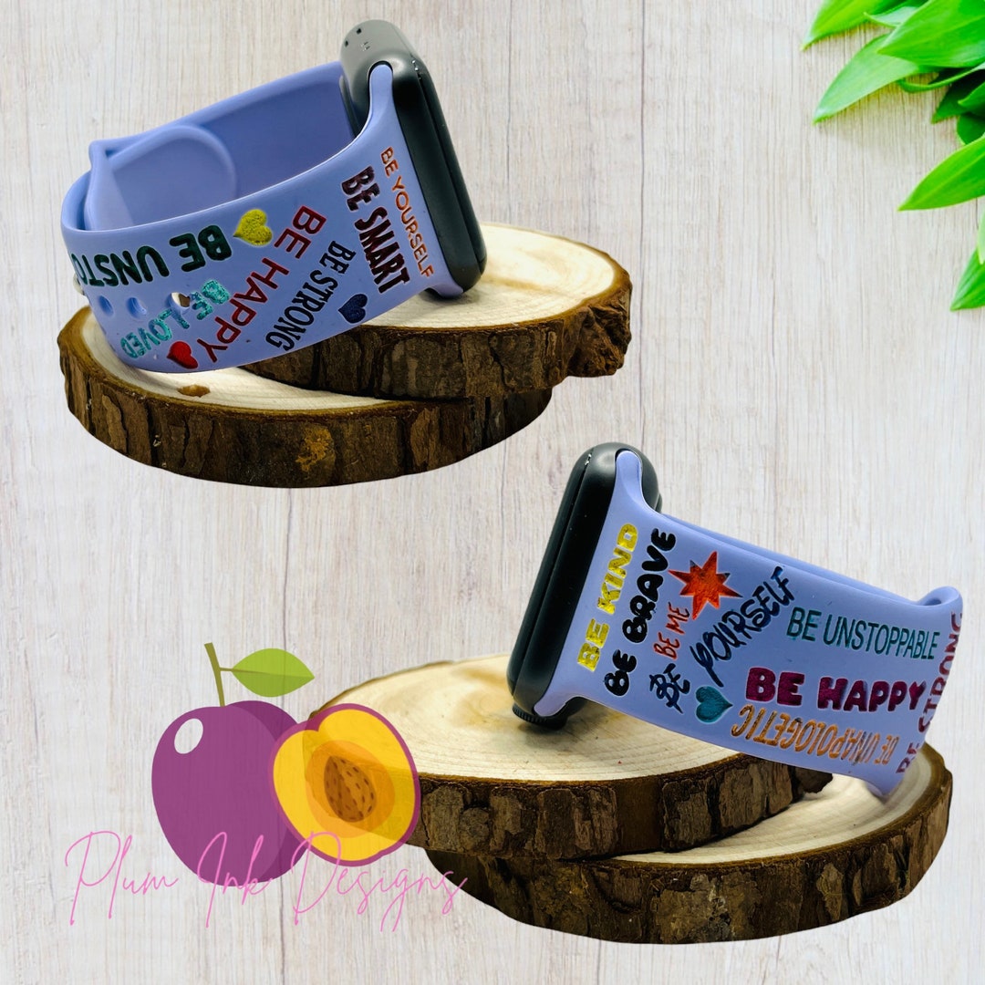 Engraved Positive Affirmations Watch Band: Be Kind, Be Smart - Etsy