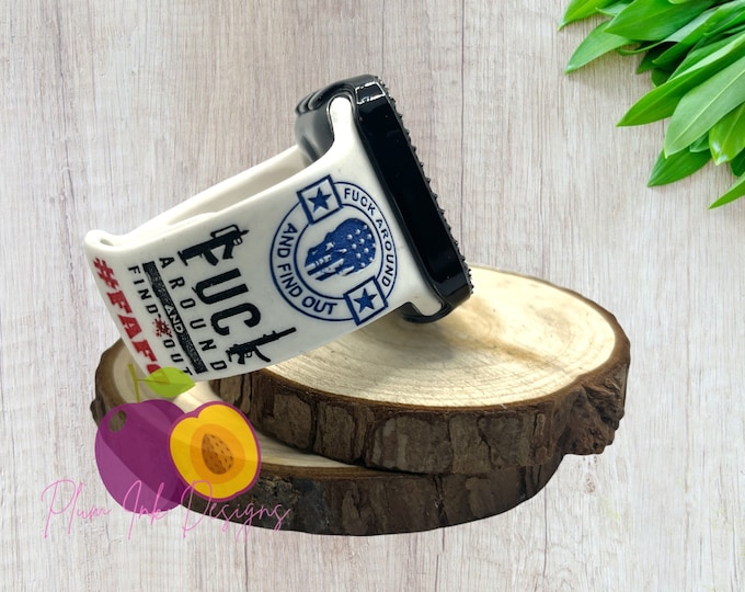 US Flag Themed Engraved Silicone Watch Band - Etsy