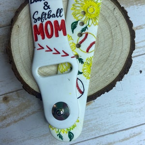 Baseball Mom & Softball Mom, Laser Engraved Smart, Samsung, Fitbit ...