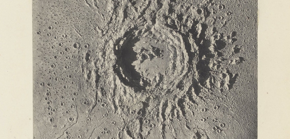 Moon Craters Drawing Plaster Model of Copernicus Lunar Crater, by James ...