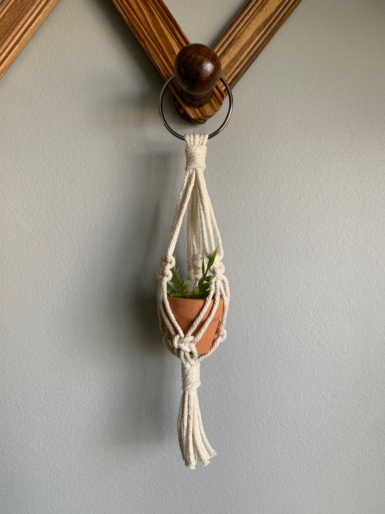 Mini Macrame Plant Hanger - Etsy