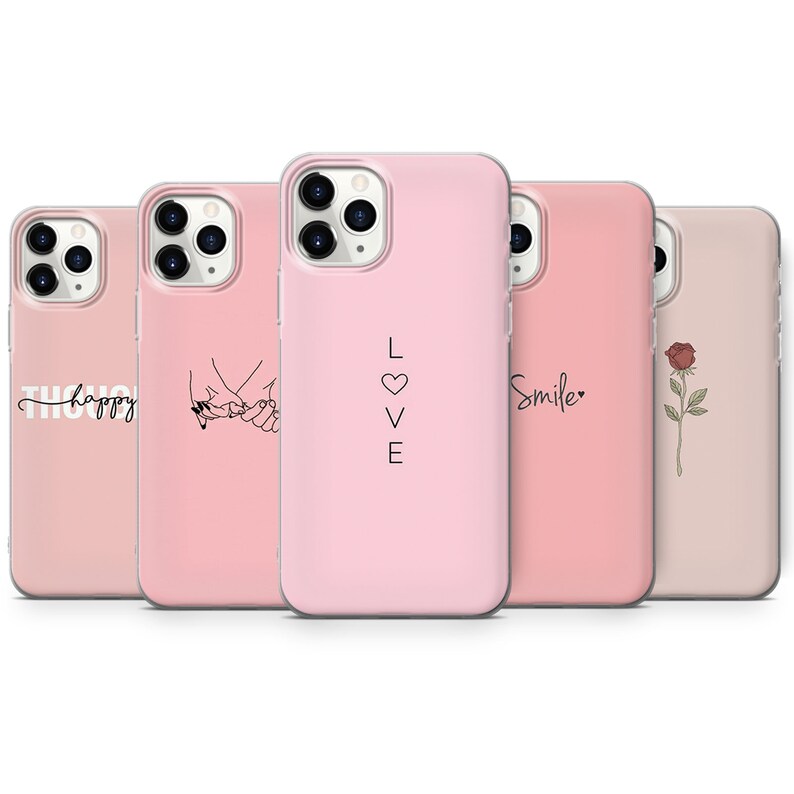 Love Quote Aesthetic Phone Case Pink Cover for Iphone Se 7 | Etsy