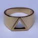 Men's Hollow Triangle Men's Ring, V Ring, Man Ring, Rings for Men, 925 ...