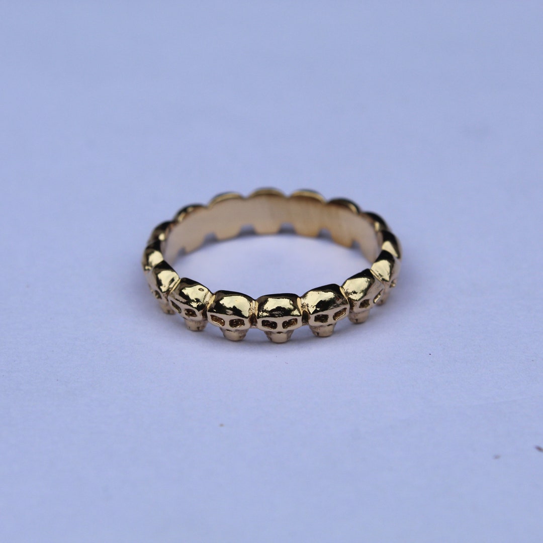 Infinity Goth Skull of Death Ring in Sterling Silver, Skeleton Rings ...