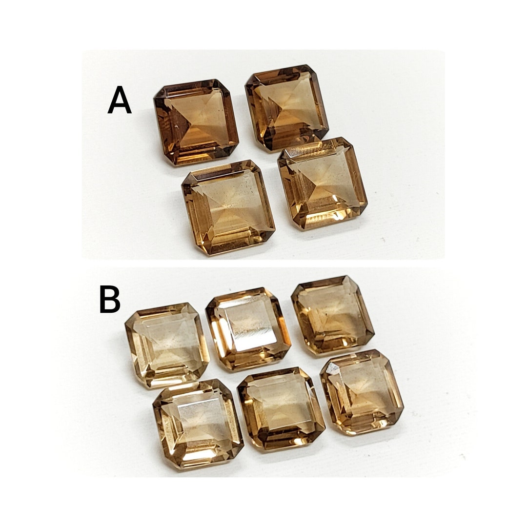 Natural Champagne Quartz Gemstone Champagne Faceted Champagne Quartz ...