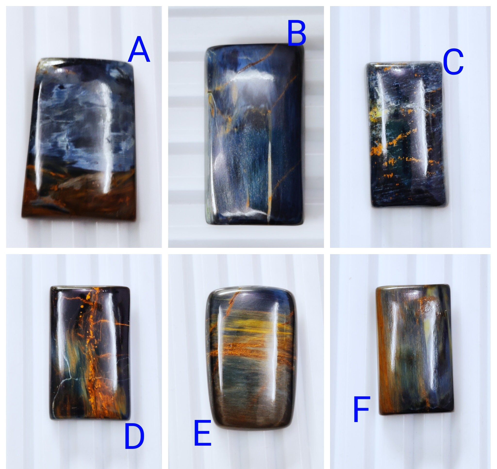 Natural Pietersite Gemstone Blue Pietersite Cabochon Free - Etsy