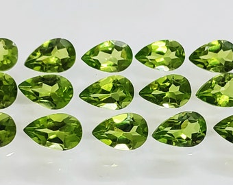 Pear Shape Peridot Rings - Etsy