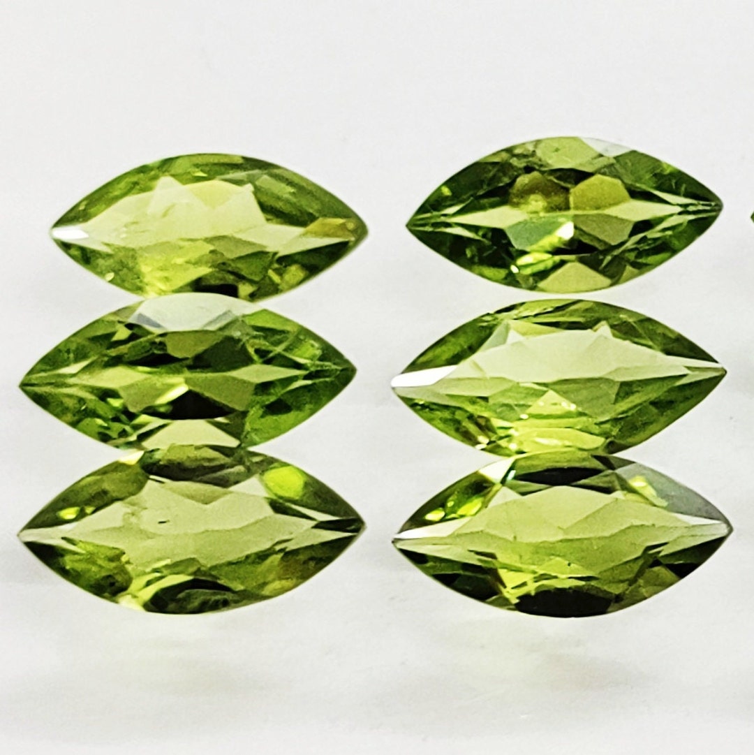 AAA+ Natural Peridot Faceted, Peridot Marquise Shape, Green Peridot Cut ...