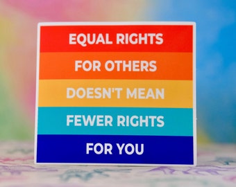 Equal Rights Sticker - Etsy
