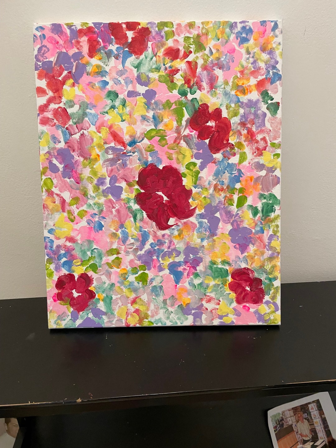 Hand Painted Artwork Canvas Wall Decor by Carol Pessin, Original Piece ...