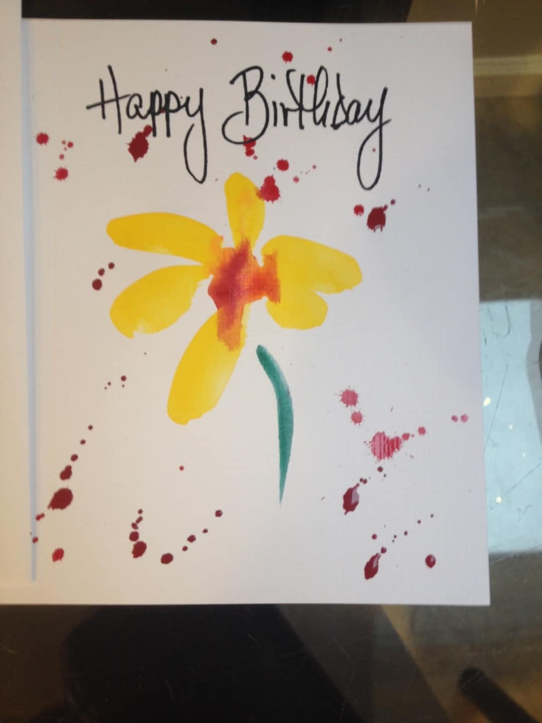 Custom Happy Birthday Hand-painted Greeting Cards - Etsy