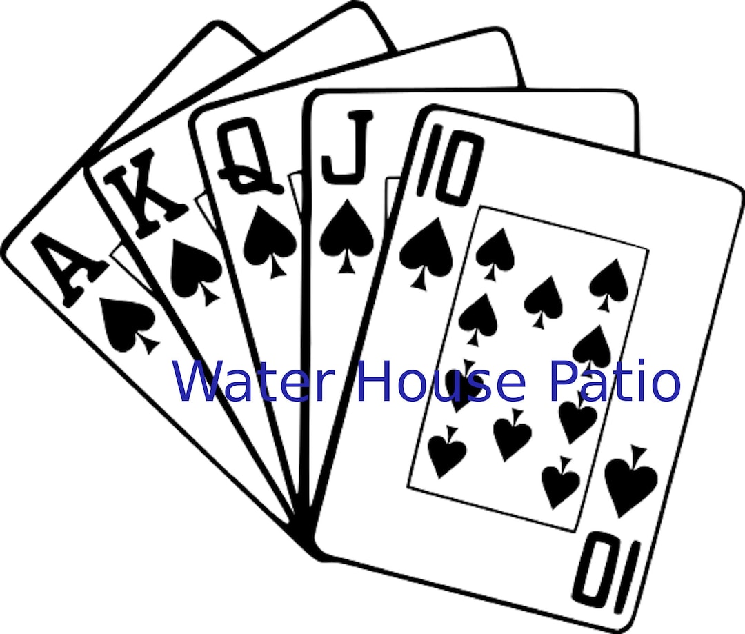 Royal Flush Spades SVG, PNG, PDF - Etsy