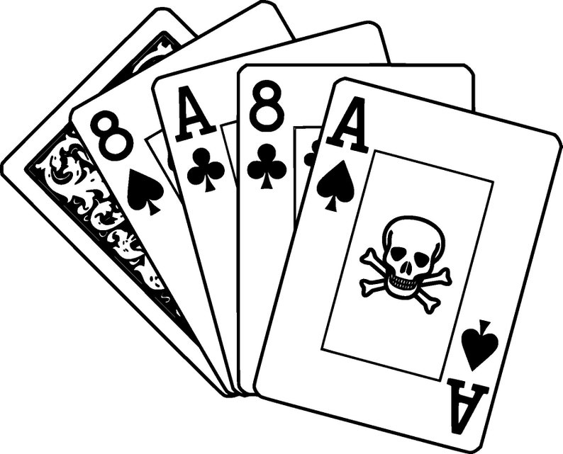 Dead Man's Hand SVG, PNG, PES (clubs and Spades) - Etsy UK