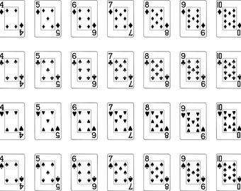 52 Playing Cards Svg | Etsy